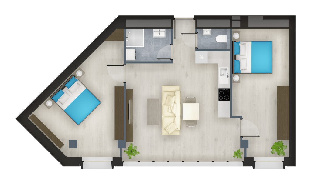 LA202 sz. lakás - Loft 52 társasház Petneházy utca 50-52